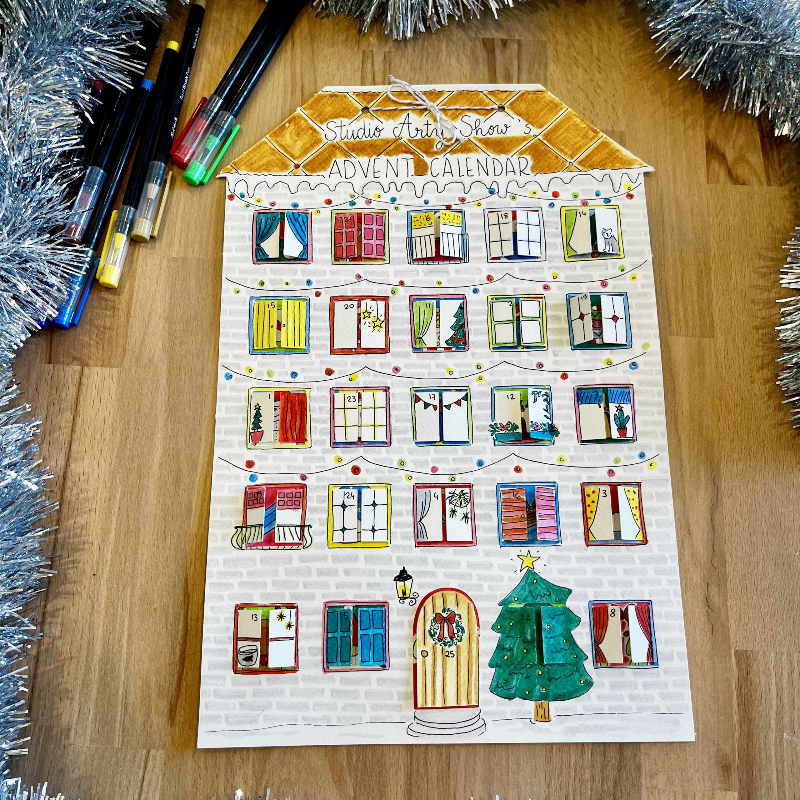 Make your own Advent Calendar – Saturday 22nd November – Studio Arty Show